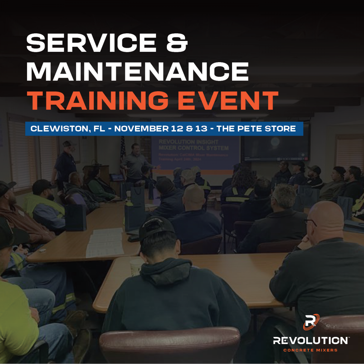Revolution Service & Maintenance Training Event – Revolution Concrete Mixers